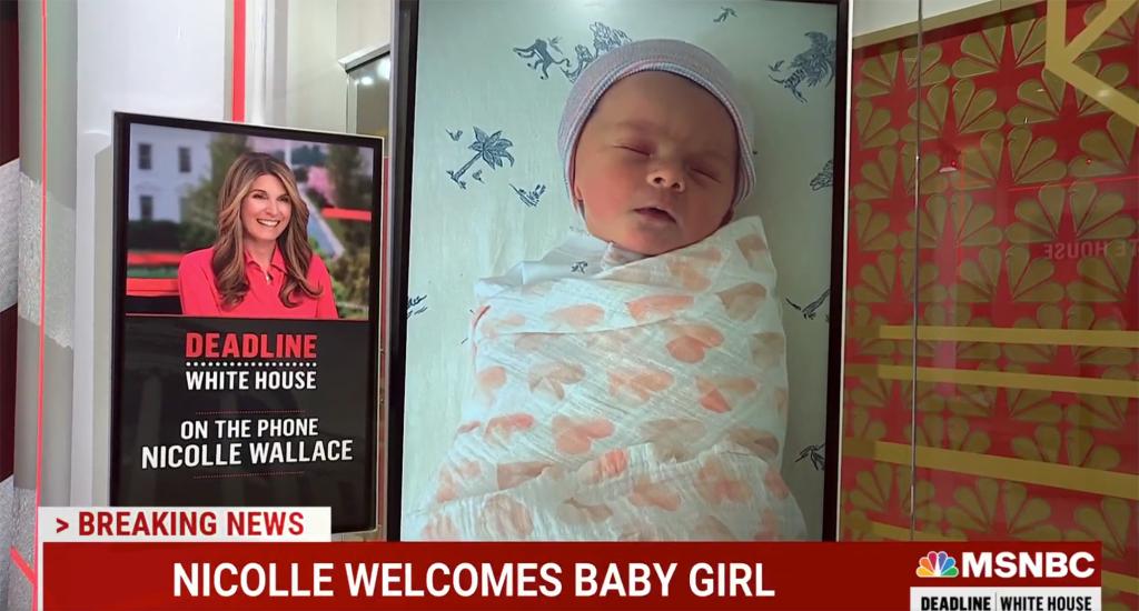 Nicolle Wallace of MSNBC celebrates the arrival of her baby with ...